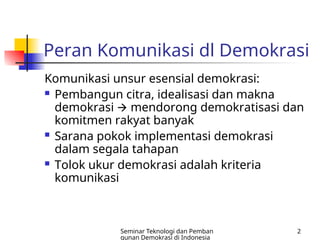 Peran Teknologi Informasi dalam Demokratisasi.ppt