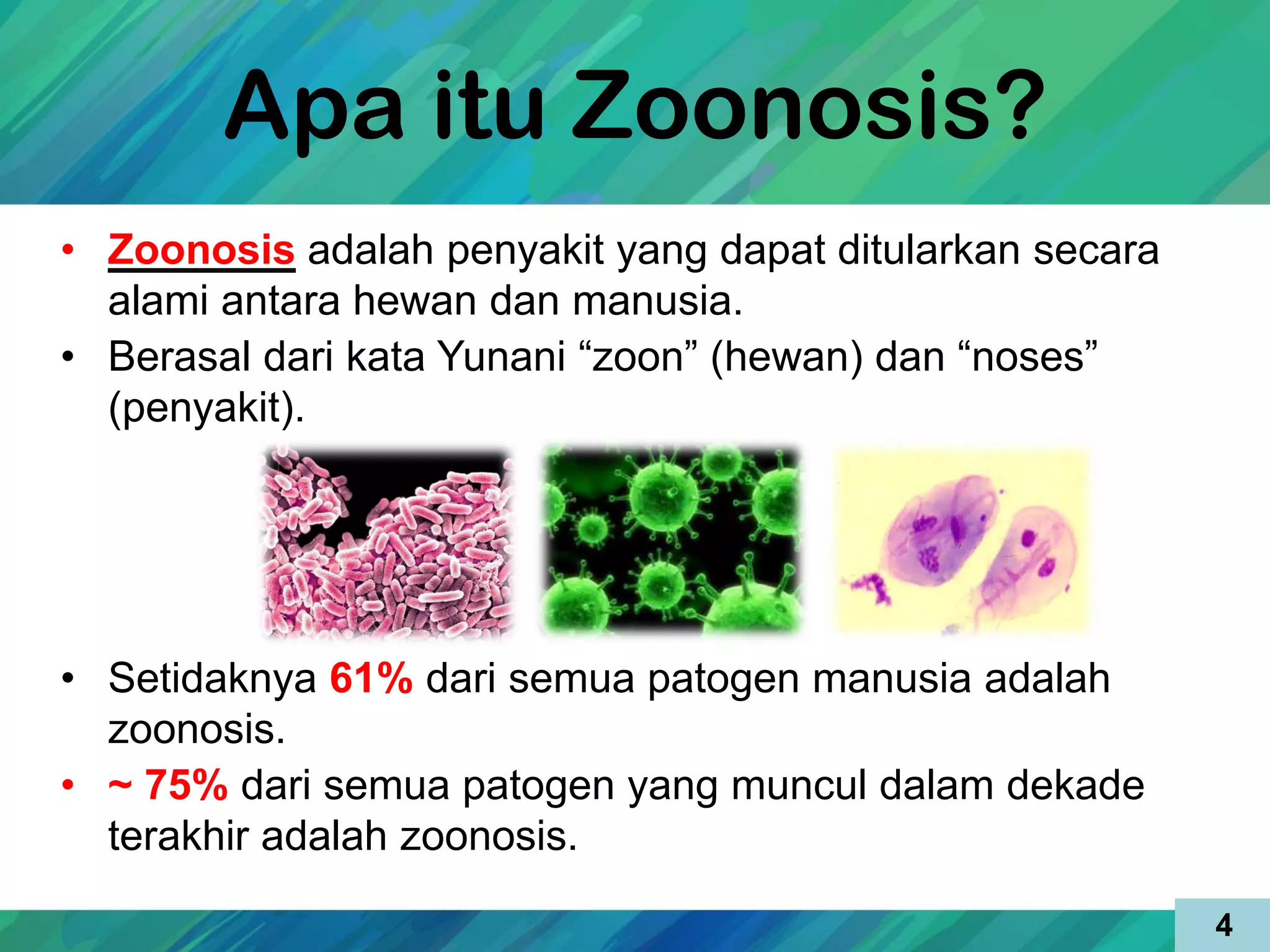 Peran Veteriner Dalam Pengendalian Zoonosis Berbasis One Health ...