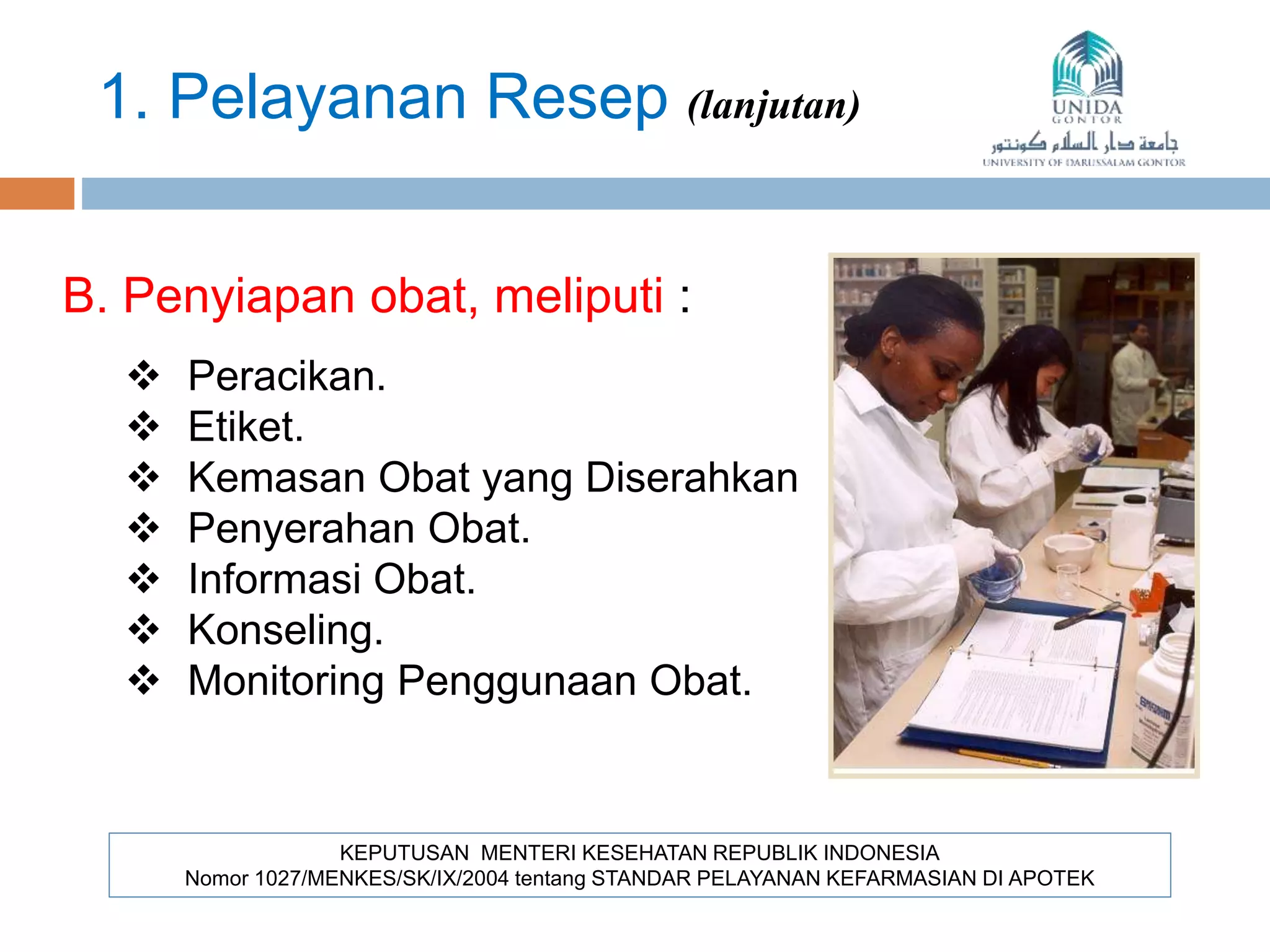 Pelayanan Kefarmasian di Apotek | PPTX