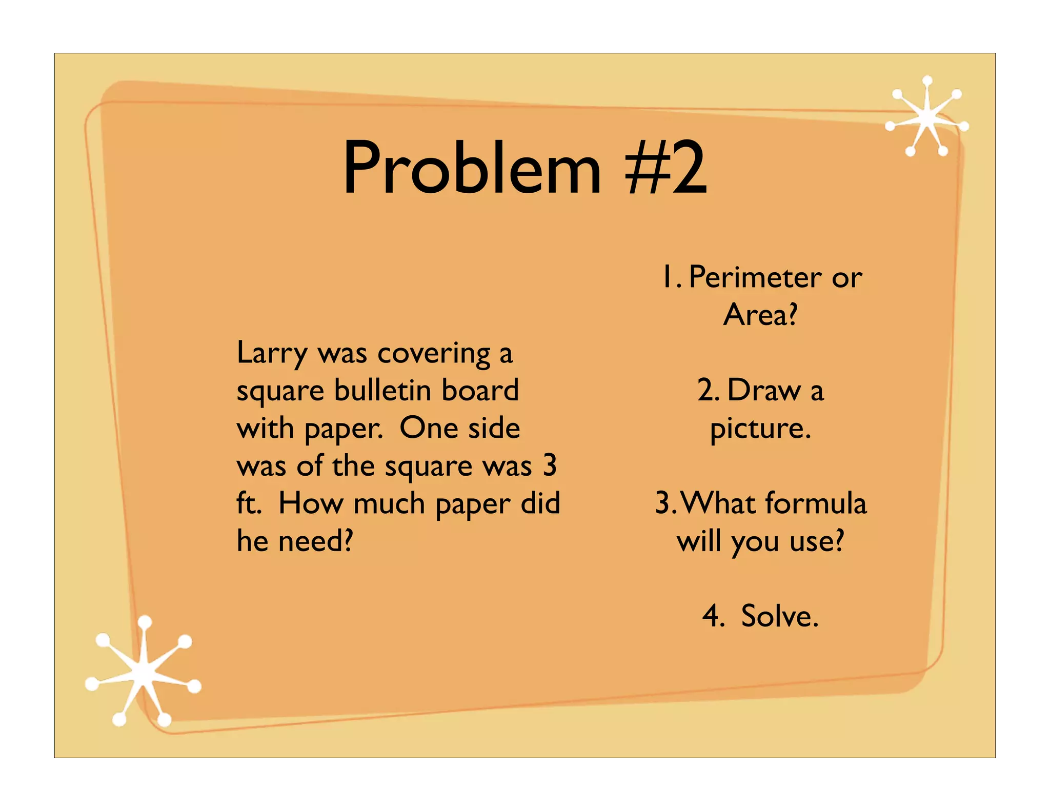 Perimeter and Area Word Problems | PDF