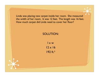 Perimeter and Area Word Problems | PDF