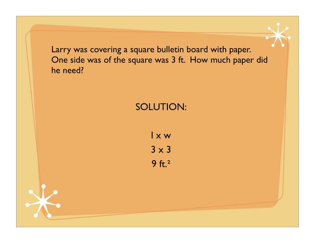 Perimeter and Area Word Problems | PDF