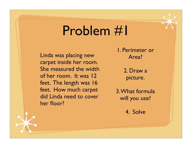 Perimeter and Area Word Problems | PDF