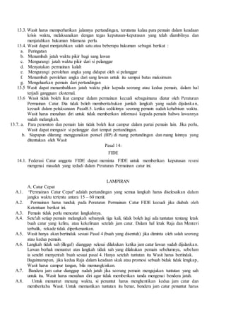 Peraturan Catur | DOCX