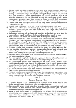 Peraturan Catur | DOCX