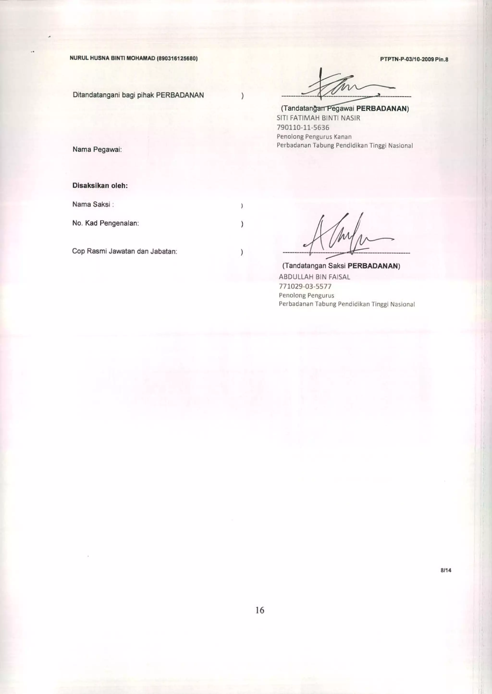 Peraturan am mengisi dokumen perjanjian | PDF