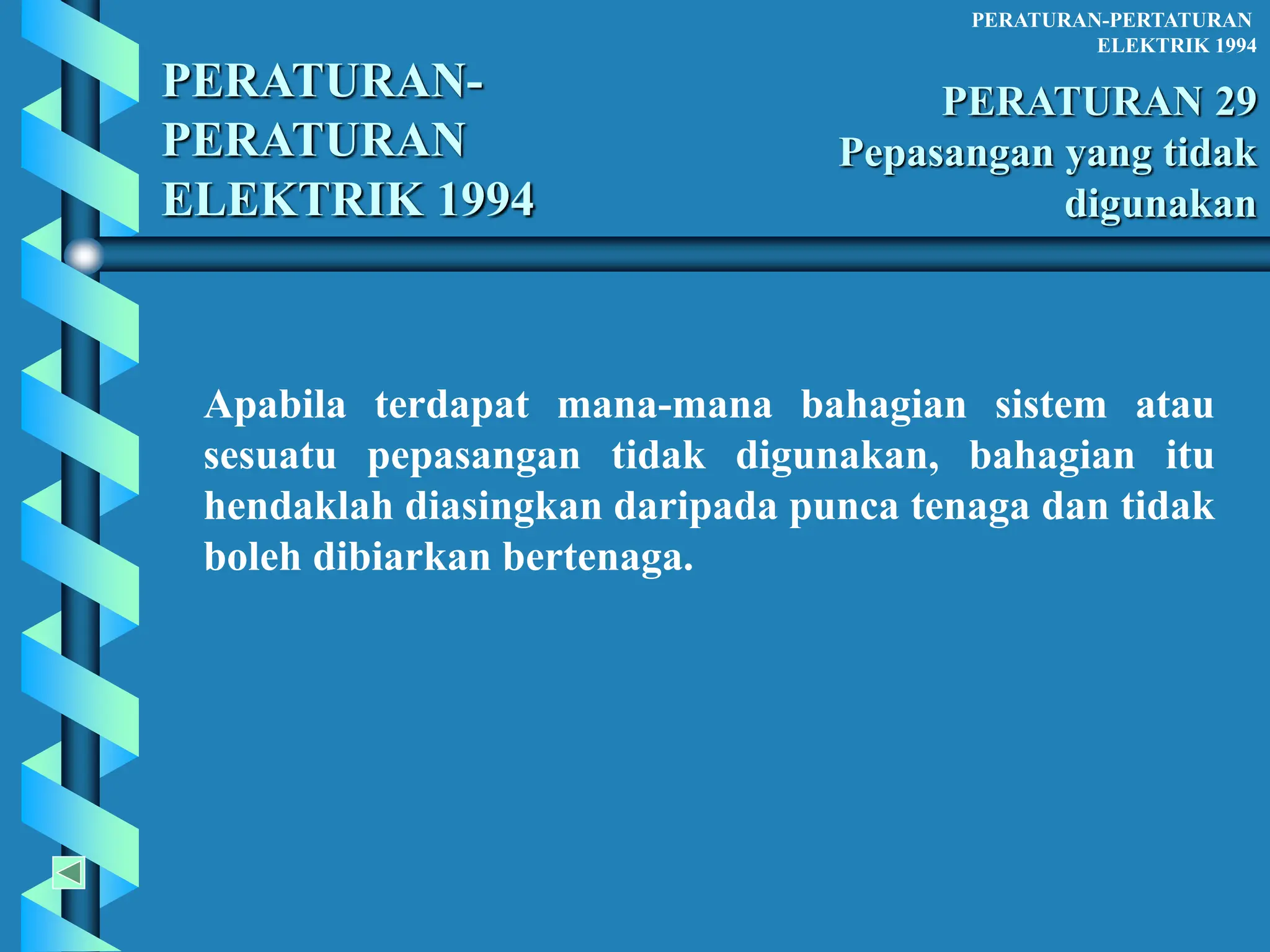 peraturan elektrik1994 dan akta bekalan elektrik 1990.ppt