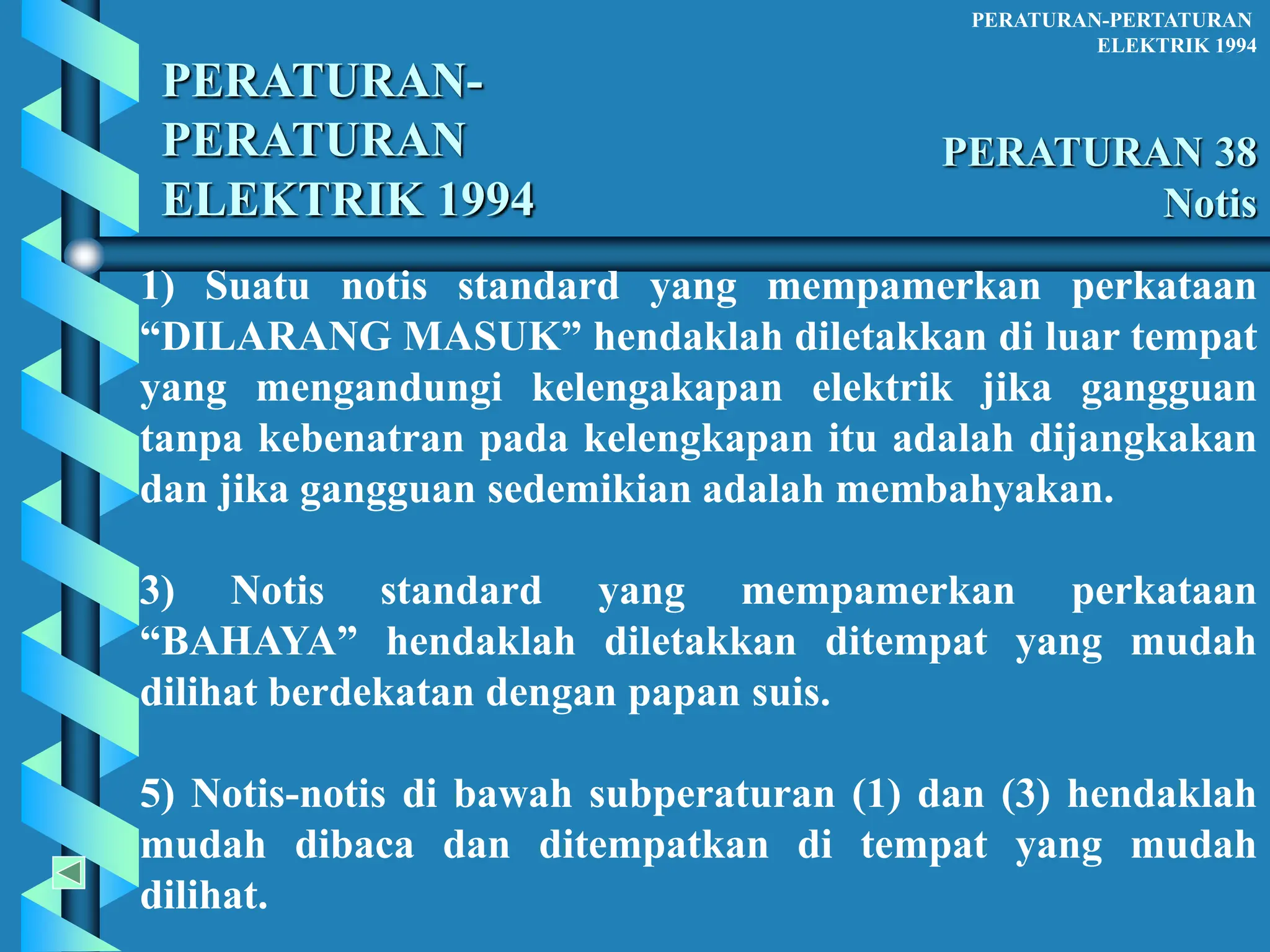 peraturan elektrik1994 dan akta bekalan elektrik 1990.ppt