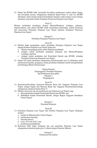 Peraturan Pemerintah No. 11 Tahun 2011 tentang Tata Cara Pengadaan Pinjaman Luar Negeri dan ...