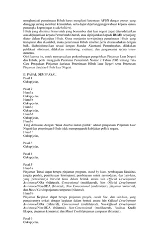 Peraturan Pemerintah No. 11 Tahun 2011 tentang Tata Cara Pengadaan Pinjaman Luar Negeri dan ...