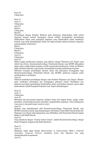 Peraturan Pemerintah No. 11 Tahun 2011 tentang Tata Cara Pengadaan Pinjaman Luar Negeri dan ...