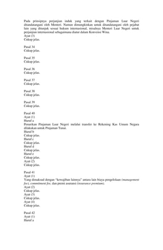 Peraturan Pemerintah No. 11 Tahun 2011 tentang Tata Cara Pengadaan Pinjaman Luar Negeri dan ...