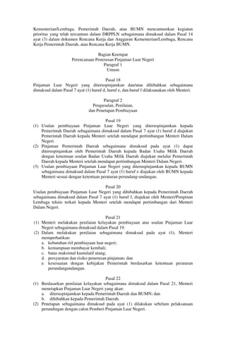 Peraturan Pemerintah No. 11 Tahun 2011 tentang Tata Cara Pengadaan Pinjaman Luar Negeri dan ...