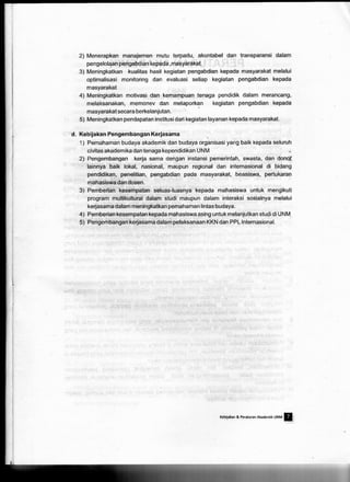 Peraturan akademik unm | PDF