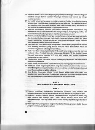 Peraturan akademik unm | PDF
