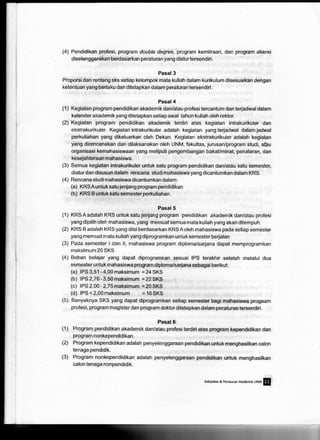 Peraturan akademik unm | PDF