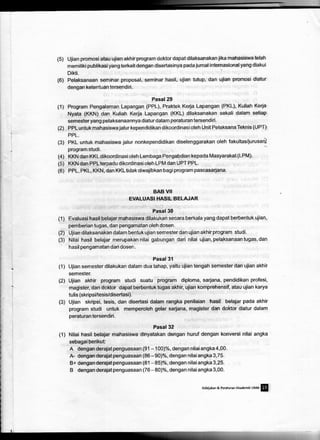 Peraturan akademik unm | PDF