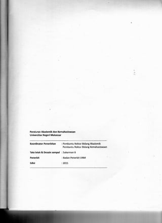 Peraturan akademik unm | PDF