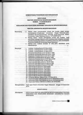 Peraturan akademik unm | PDF