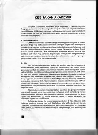Peraturan akademik unm | PDF