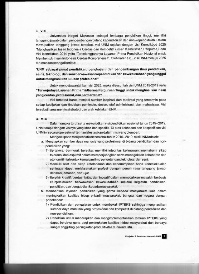 Peraturan akademik unm | PDF