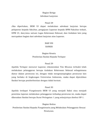 Peraturan BEM UI 2023 tentang Pelaporan, Penanganan, dan Pencegahan Kekerasan Seksual di Lingkup ...