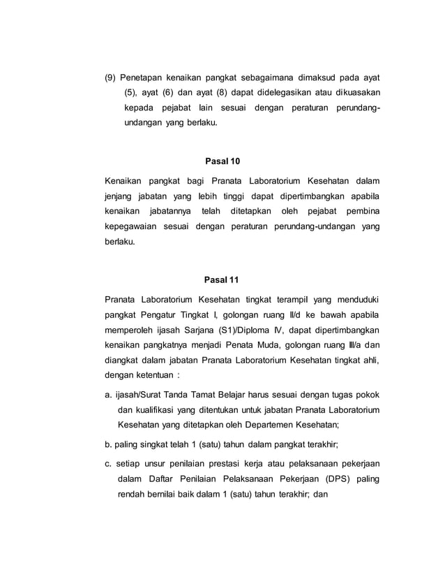 Peraturan Bersama Pranata Laboratorium Kesehatan | DOCX