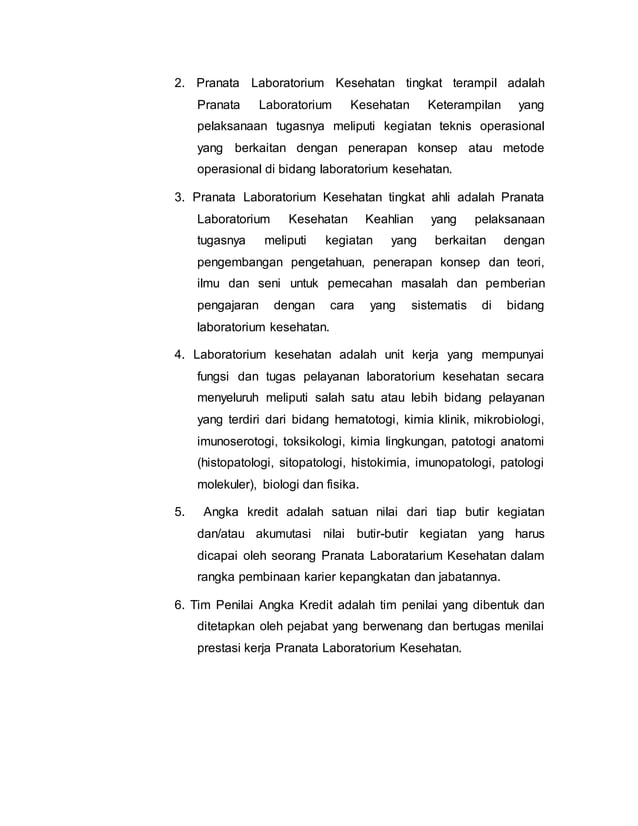 Peraturan Bersama Pranata Laboratorium Kesehatan | DOCX