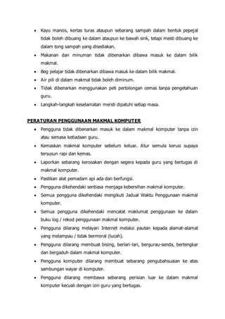 Peraturan bilik eksa | DOC