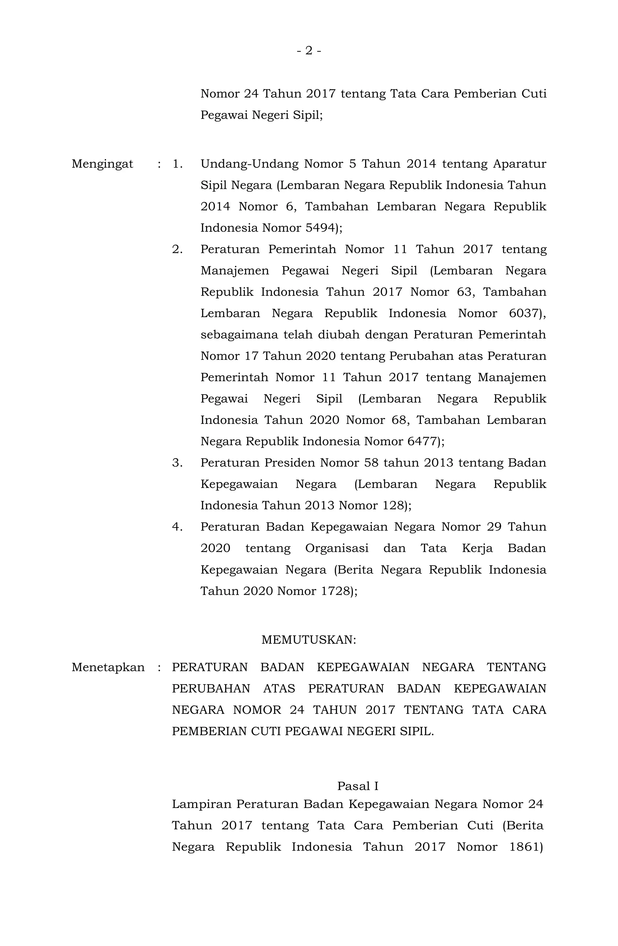 Peraturan bkn no. 7 tahun 2021 | PDF