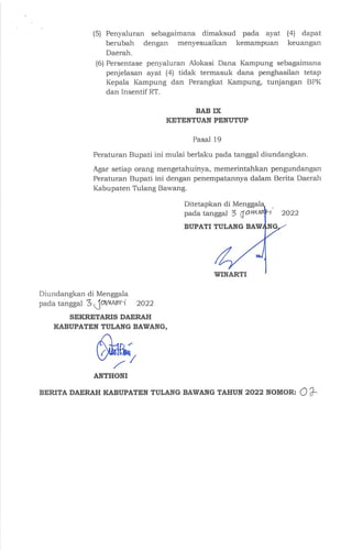 Peraturan Bupati (PERBUP) Kabupaten Tulang Bawang No 2 Tahun 2022.pdf Peraturan Bupati (PERBUP) Kabupaten Tulang Bawang No 2 Tahun 2022.pdf