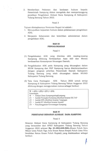 Peraturan Bupati (PERBUP) Kabupaten Tulang Bawang No 2 Tahun 2022.pdf Peraturan Bupati (PERBUP) Kabupaten Tulang Bawang No 2 Tahun 2022.pdf