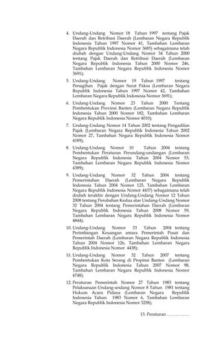 PERATURAN DAERAH KOTA SERANG NOMOR 13 TAHUN 2008 TENTANG PAJAK REKLAME | PDF