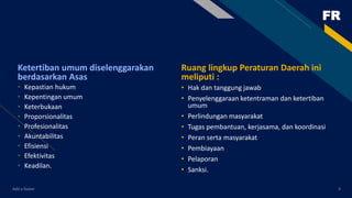 Paparan tentang Perda DIY tentang Tata Tertib | PPTX