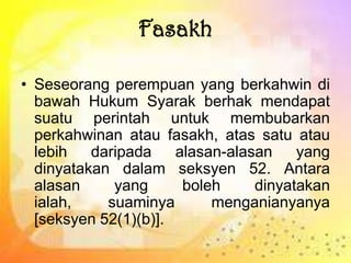 Peraturan dan polisi keluarga islam | PPTX