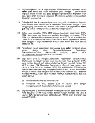 Peraturan dan skema peperiksaan STPM 2016 | PDF