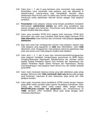 Peraturan dan skema peperiksaan STPM 2016 | PDF