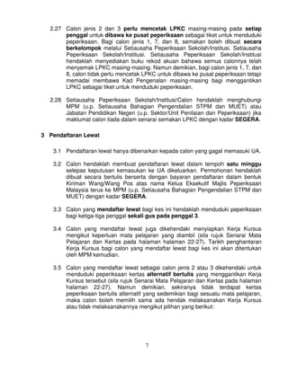 Peraturan dan skema peperiksaan STPM 2016 | PDF