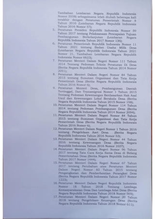 Peraturan Desa Aornakan II 2024-RPJMDes, Perkades, APBDes | PDF