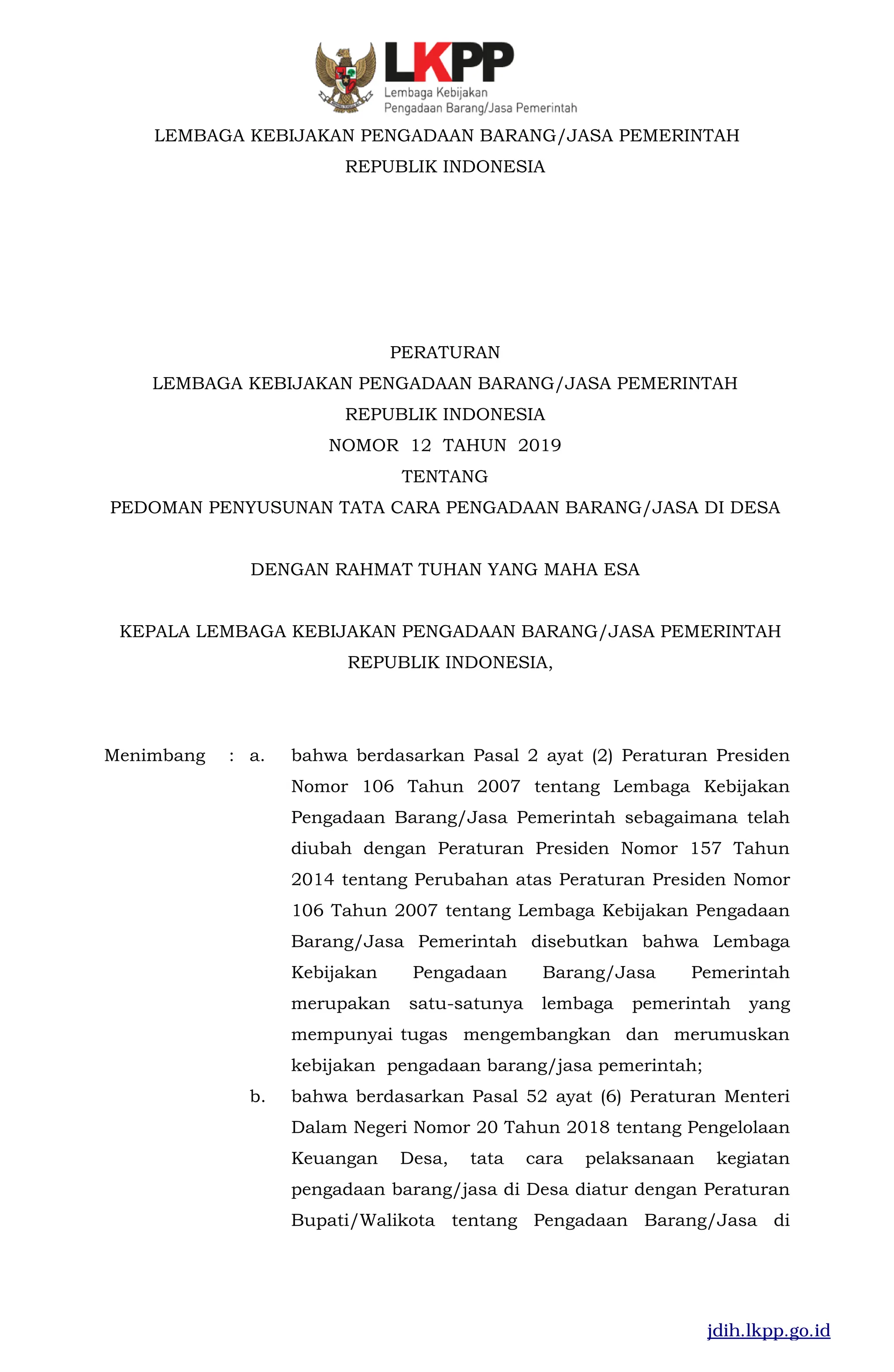 Peraturan LKPP Nomor 12 Tahun 2019 oke.pdf