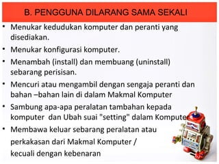 Peraturan makmal komputer | PPT
