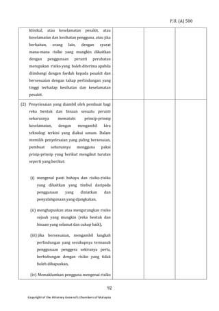 Akta dan Peraturan Peranti Perubatan Malaysia (2012) | PDF