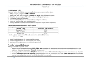 PERAWATAN Air conditioner pada truck volvo | PPT