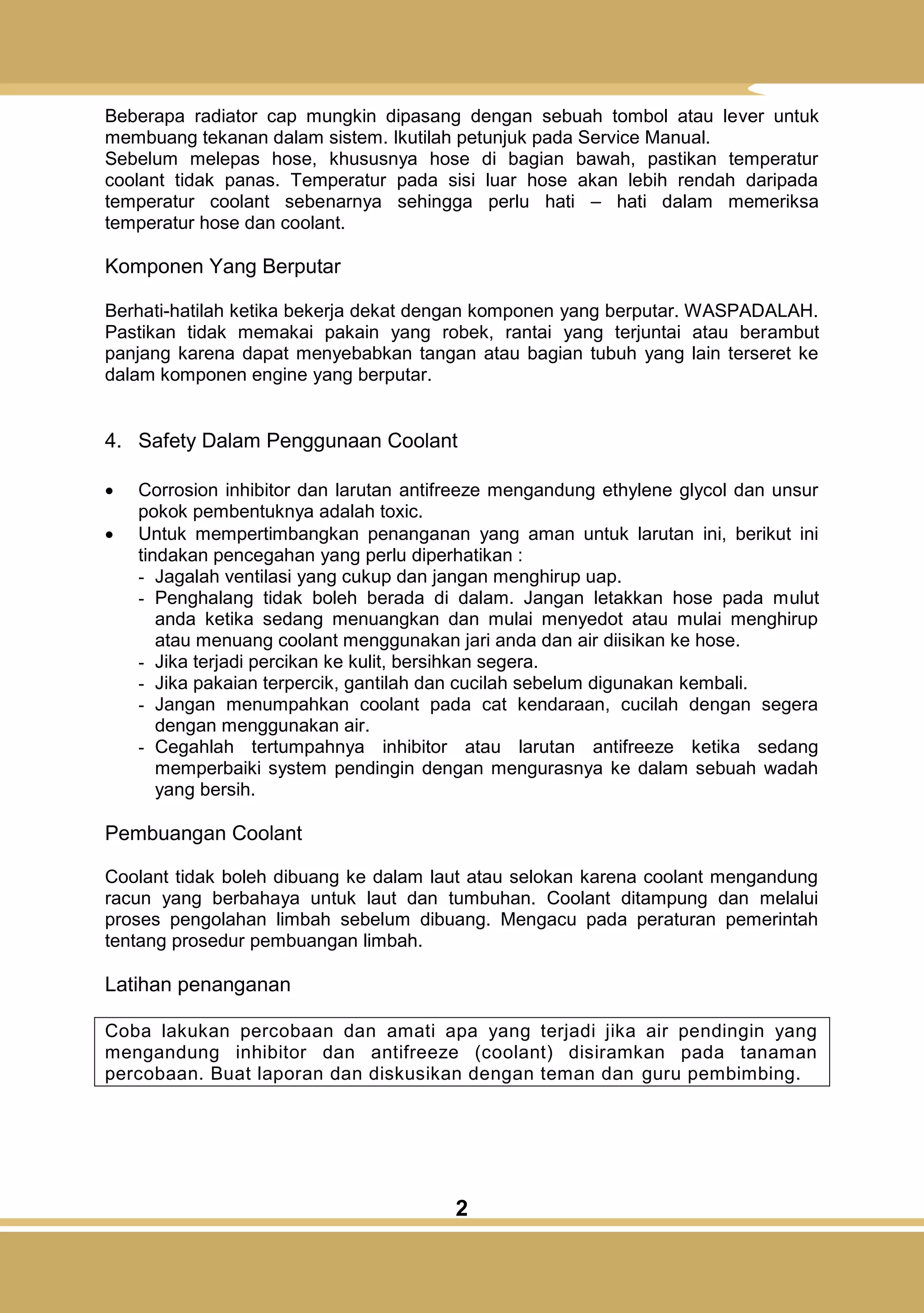 Perawatan Engine dan Unit Alat Berat | PDF