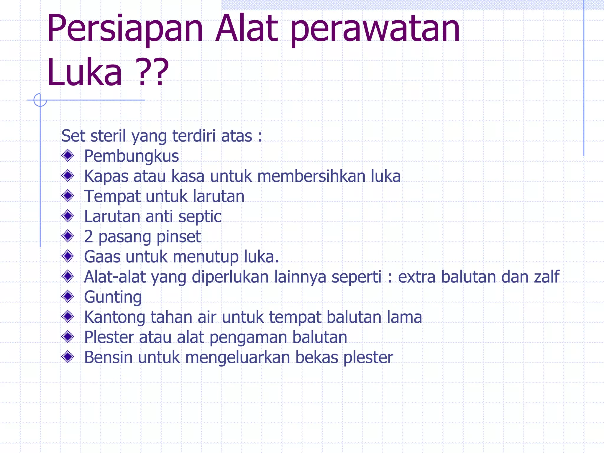 Perawatan luka | PPTX