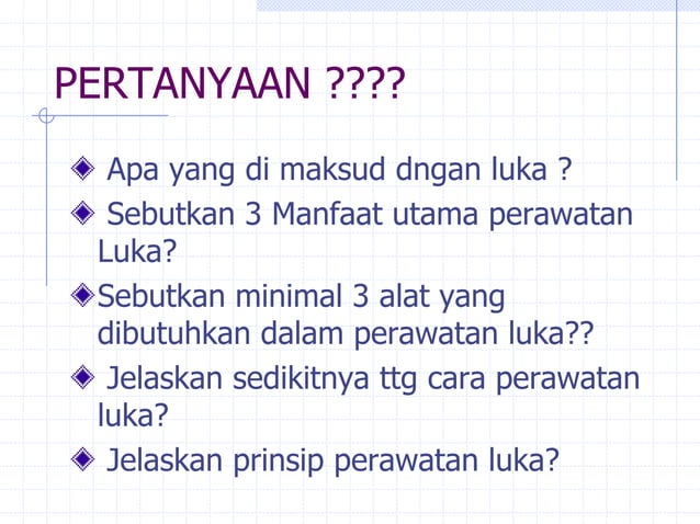 Perawatan luka | PPTX