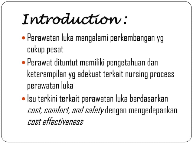 Perawatan luka | PPTX