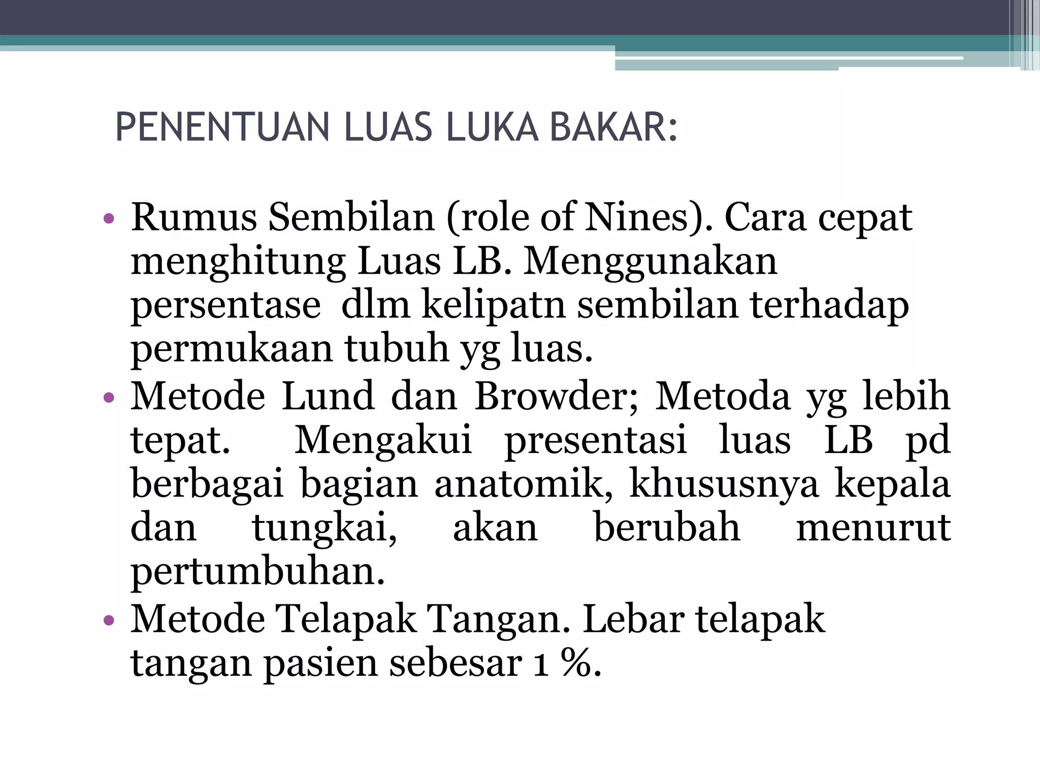 Perawatan luka bakar | PPTX