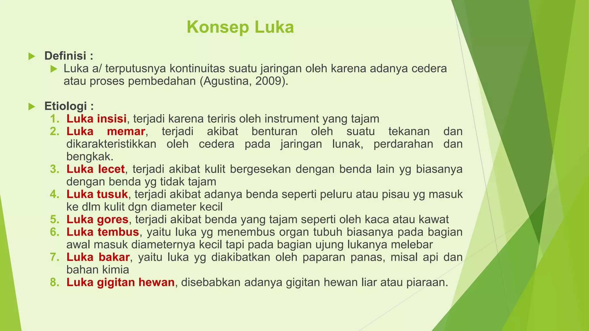 Perawatan luka bencana | PPTX