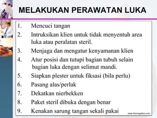 Perawatan luka bersih dan kotor | PPTX